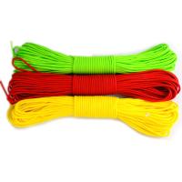 China 100FT 4mm 7 Cores Parachute Cord Survival Polyester 550 Paracord Rope and Versatile for sale
