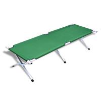 China Customized 190X62X42cm Outdoor Aluminum Foldable Cot 600d Oxford Camping Folding Bed for sale
