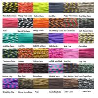 China Outdoor Rainbow 550 Paracord 4mm 7 Inner Cores Polyester Parachute Cord Rope Customization for sale