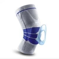 China US Outdoor Sports Nylon Silicone Knee Support Compression Knee Brace for Basketball for sale