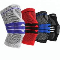 China DFR357 Professional Silicone Knee Sleeve for Running Compression Sleeve Knee Support Brace for sale