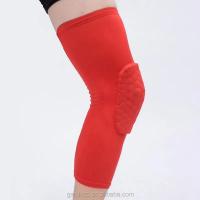 China Breathable Sport Knee Pad Polyester Knee Brace Support Compression Leg Honeycomb Sleeve for sale