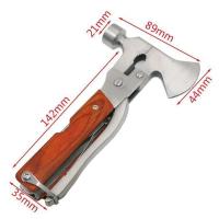 China Multifunctional Pocket Camping Hammer Axe Stainless Steel Hand Tool with DFG456 Design for sale