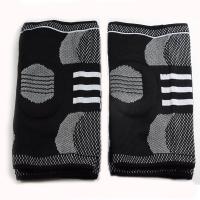 China Sport Silicone Nylon Knee Sleeve Anti-Slip Compression Brace for Athletic Performance for sale