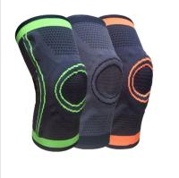China Custom Breathable Nylon Knee Sleeve Support Brace for Adjustable Grey Knee Protection for sale
