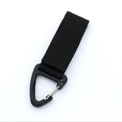 China 65x25mm Nylon Tactical Carabiner Lanyard Strap Keychain Return refunds Within 30 Days for sale