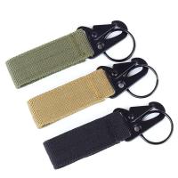 China 65mm Nylon Fabric Strap Keychain Holder with Eagle Hook Shipping Cost and Delivery Time for sale