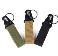 China 65mm Nylon Fabric Strap Keychain Holder with Eagle Hook Shipping Cost and Delivery Time for sale