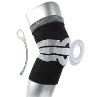 China Silicon Pad Professional Sport Knee Brace Breathable and Red for Running Work out for sale