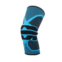 China Silicon Pad Professional Sport Knee Brace Breathable and Red for Running Work out for sale