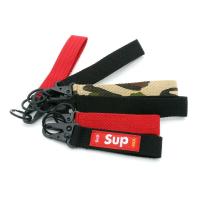 China Custom Polyester Wrist Strap Keychain Lanyard Nylon Keyring Strap 30 Day Refund Policy for sale