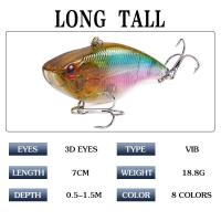 China 3D Eye Artificial Bait 6 Hook Minnow Fishing Lures Hard Plastic Swim Baits for Anglers for sale