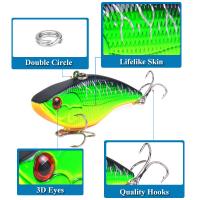China 3D Eye Artificial Bait 6 Hook Minnow Fishing Lures Hard Plastic Swim Baits for Anglers for sale