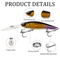 China Long Casting 90mm Sinking Minnow Lure for and Hard Floating Fishing for sale