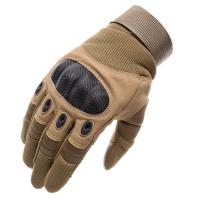 China 25X17cm Outdoor Motorcycle Glove Anti-Slip Leather Tactical Full Finger Touch Screen for sale