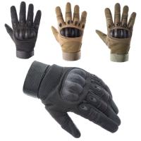 China 25X17cm Outdoor Motorcycle Glove Anti-Slip Leather Tactical Full Finger Touch Screen for sale