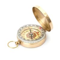 China Waterproof DFG298 Brass Compass Multifunctional Antique Compass for Outdoor for sale