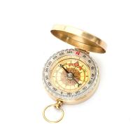China Waterproof DFG298 Brass Compass Multifunctional Antique Compass for Outdoor for sale