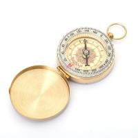 China Waterproof DFG298 Brass Compass Multifunctional Antique Compass for Outdoor for sale
