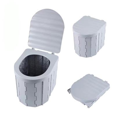 China Customized Request US Outdoor Camping Portable Plastic Folding Toliet for Traveling for sale