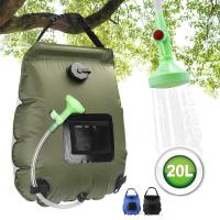 China 20L PVC Hanging Shower Bag for Outdoor Portable Solar Camping Shower Product for sale