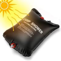 China Outdoor Portable 20L Solar Heated Camping Shower PVC Beach Shower Water Bag Affordable for sale