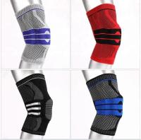 China Outdoor Sport Breathable Nylon Silicone Knee Brace Compression Knee Sleeve with Superior for sale