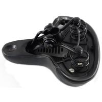 China Outdoor Soft Wide Bicycle Saddle for Cycling Comfortable PU Leather Mountain Bike Seat for sale