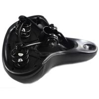 China Comfortable PU Leather Mountain Bike Seat Cushion Waterproof Road Wide Bicycle Saddle for sale