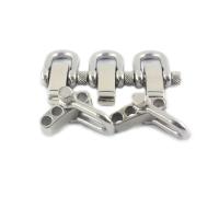 China Silver Hook Stainless Steel D Shackle Survival Bracelet for Outdoor Survival Situations for sale