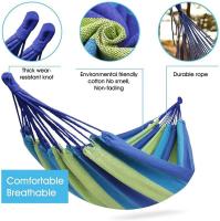 China 80-200 kg Weight Capacity Cotton Hanging Garden Hammock for Customized and Travel for sale