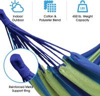 China 80-200 kg Weight Capacity Cotton Hanging Garden Hammock for Customized and Travel for sale