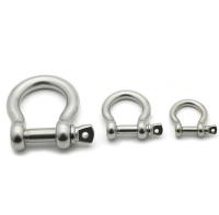 China 5mm Stainless Steel Bow Shackle for Paracord Bracelet Silver Plated Low Shipping Cost for sale
