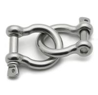 China 5mm Stainless Steel Bow Shackle for Paracord Bracelet Silver Plated Low Shipping Cost for sale