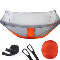 China Automatic Quick Open Nylon Camping Hammock with Mosquito Net Waterproof and Versatile for sale