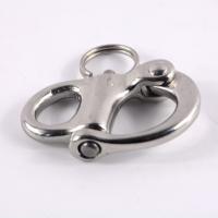 China 0.060kg Package Gross Weight Stainless Steel 52mm Fixed Snap Shackle with Swivel Eye for sale