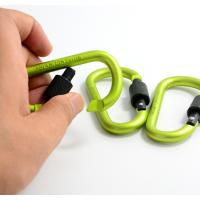 China D Shape Aluminum Keychain Carabiner Clip with Screw Lock Keep Your Keys Safe and Secure for sale