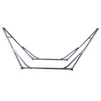 China Outdoor Furniture Foldable Double Hammock with Stand Adjustable and Portable Cotton Hammock for sale