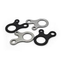 China 3 Holes Stainless Steel Quick Knot Tent Wind Rope Buckle Tightening Hook for Campsite for sale