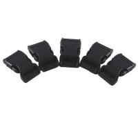 China 20mm Black Plastic Buckle Dog Collar with Convenient Quick Release Buckles for sale