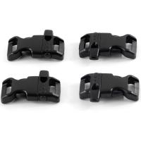China 15mm Curved Side Release Paracord Whistle Buckle in Package Size 3.00cm * 2.00cm * 0.50cm for sale
