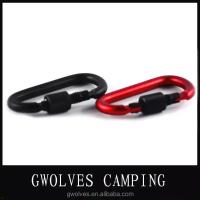 China Aluminium D Shape Carabiner Clip for Outdoor Climbing Survival Keychain Carabiner for sale