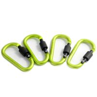 China Aluminium D Shape Carabiner Clip for Outdoor Climbing Survival Keychain Carabiner for sale
