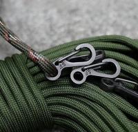 China Outdoor Camping Keychain Hook Mini Sf EDC Carabiner Aluminum Alloy Backpack Hanging Buckle for sale