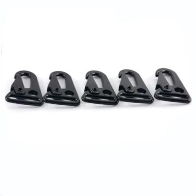 China Shipping Cost Zinc Alloy 25mm Keychain Snap Hook Black Carabiner HK Clip for Bags for sale