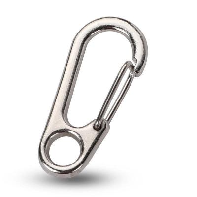 China Mini Aluminum EDC Carabiner Clip Keychain Key Ring Snap Hook Package Gross Weight 0.050kg for sale