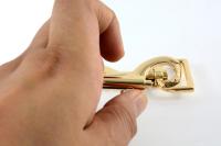 China 25mm Gold Swivel Dog Snap Hook Custom Zinc Alloy Metal Dog Hook SDR567 Plating Chrome for sale