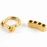 China SDF456 Bow Shape Stainless Steel Anchor Adjustable Shackle for Paracord Bracelet for sale