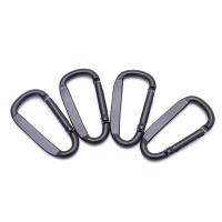 China Shipping Cost Aluminum Flat D Ring Metal Keychain Carabiner Hook Samples US 1/Piece for sale
