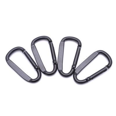 China Shipping Cost Aluminum Flat D Ring Metal Keychain Carabiner Hook Samples US 1/Piece for sale